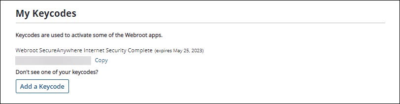 Locating Your Webroot SecureAnywhere Antivirus Keycode